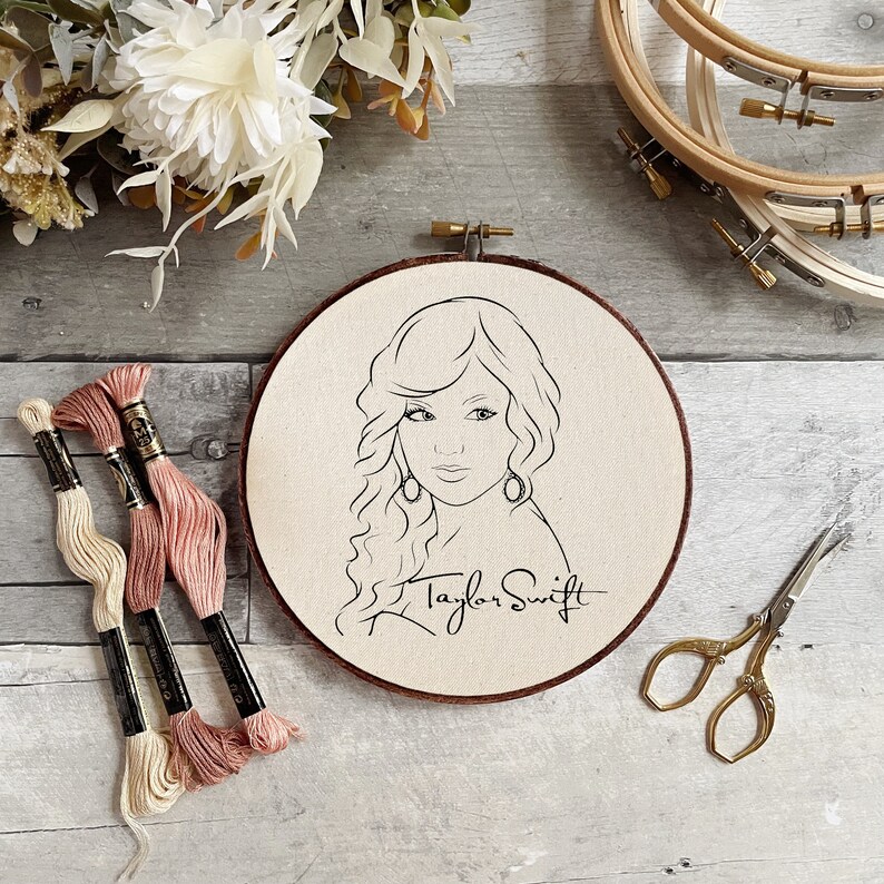 Taylor Swift Embroidery Pattern PDF Digital Download - Etsy