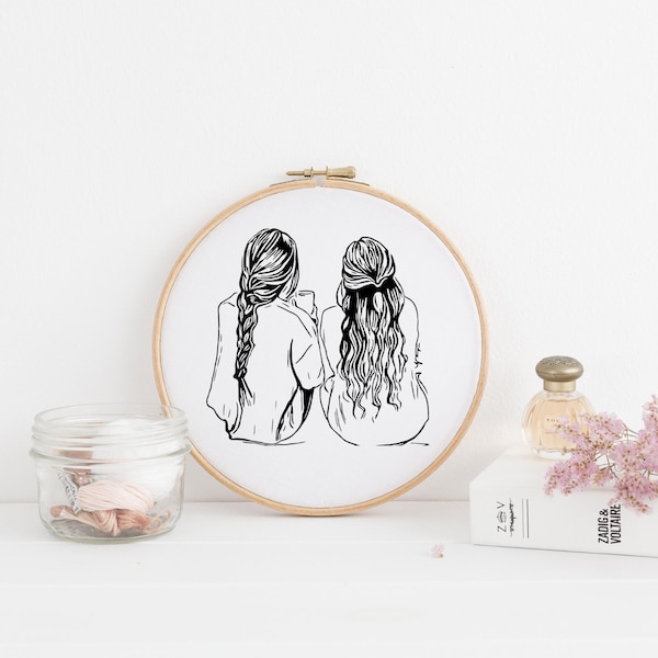 Friend Embroidery Designs - Etsy