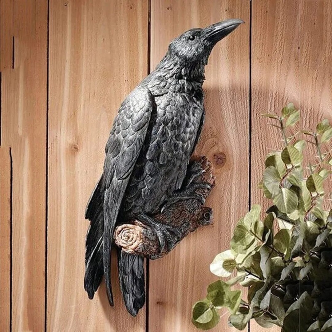 Raven Resin Statue - Etsy