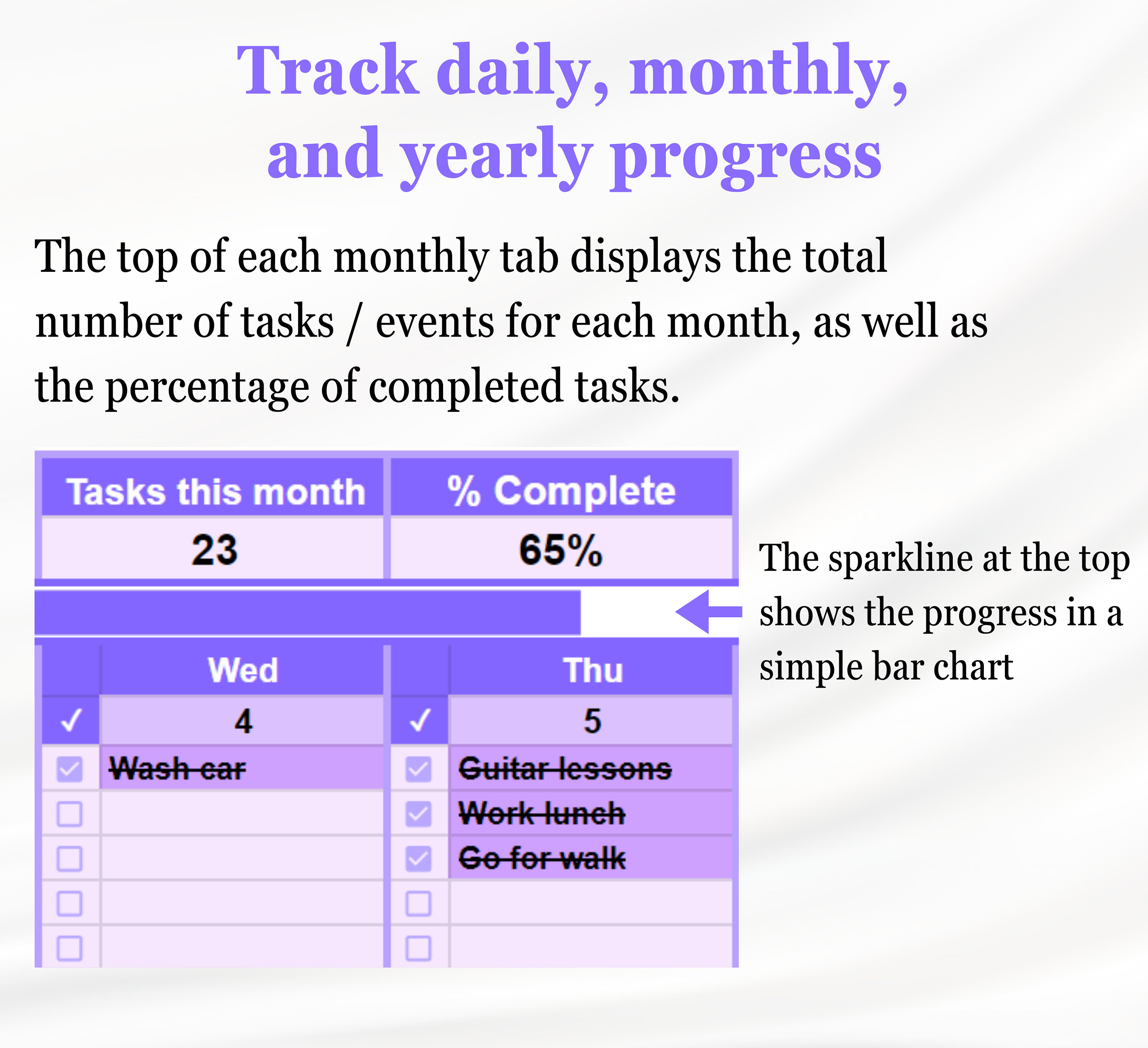 Monthly Calendar Template for Google Sheets (dashboard Version + To-do ...