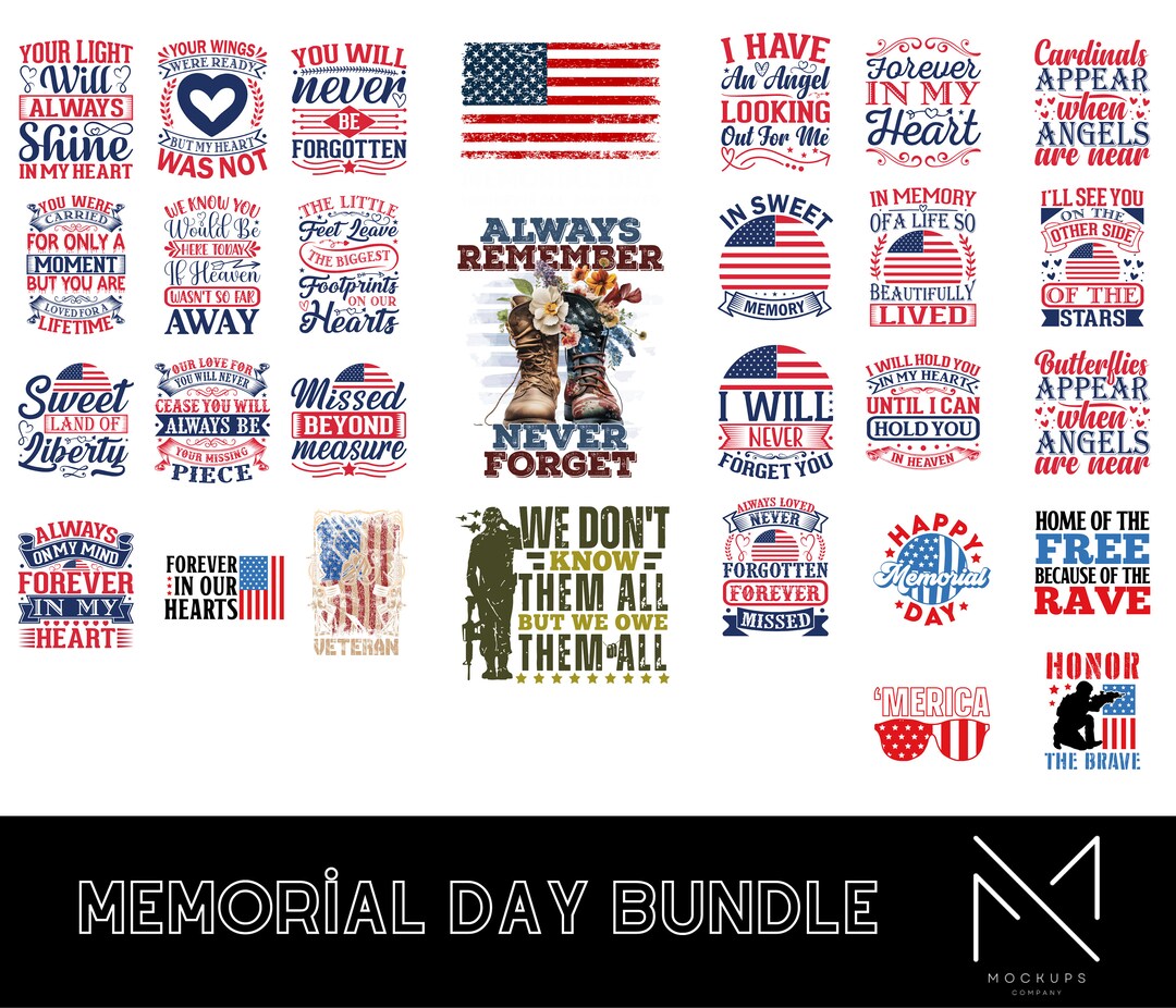 Military SVG Memorial Day Bundle for Cricut US Soldier Veteran Cut File ...