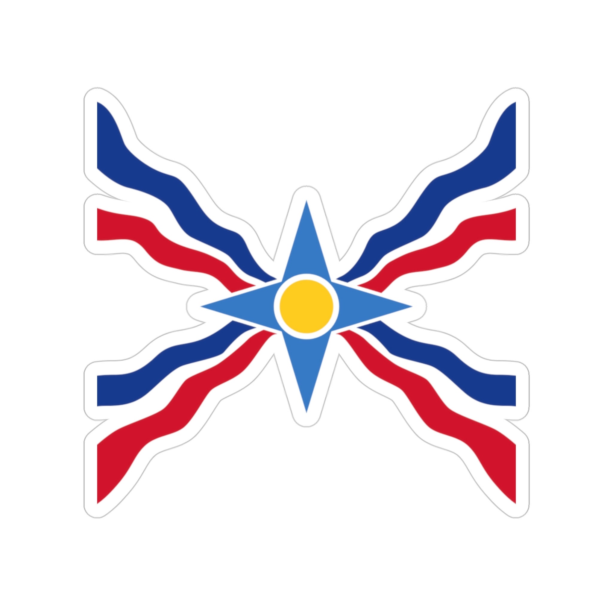Assyrian Flag Transparent Outdoor Stickers, Die-cut, 1pcs - Etsy