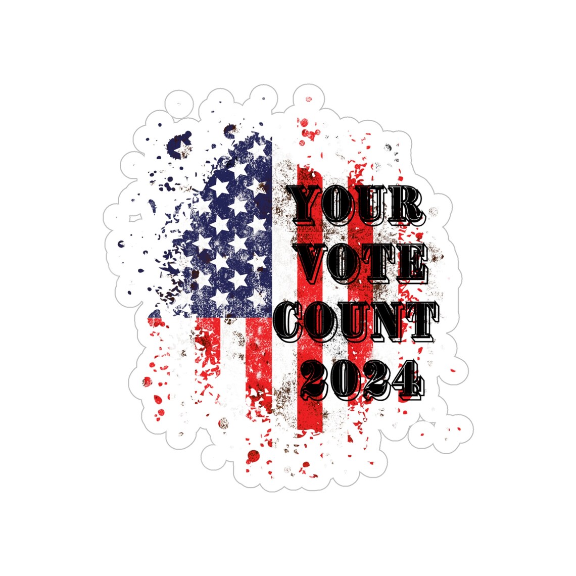 Your Vote Count Transparent Outdoor Stickers, Die-cut, 1pcs - Etsy
