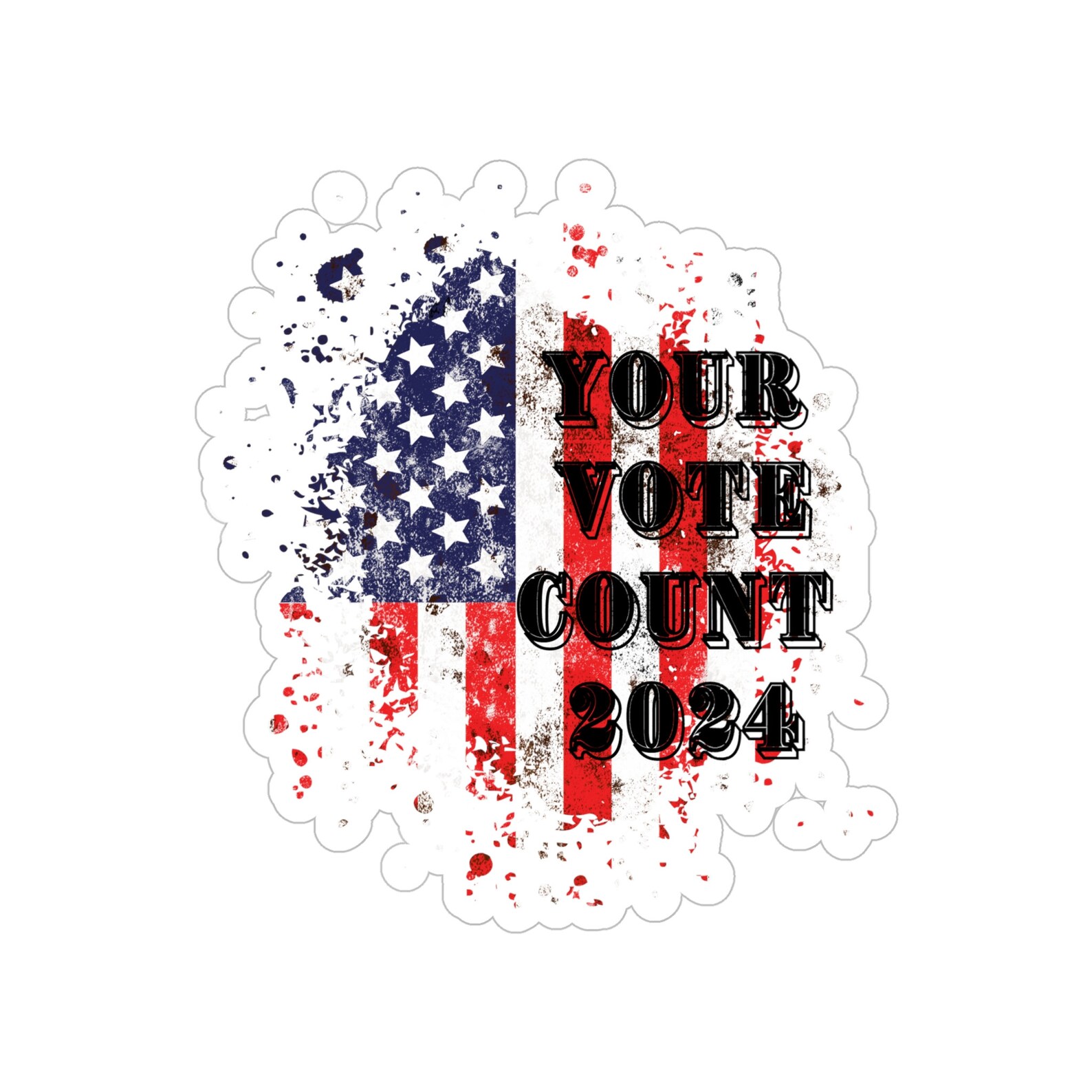 Your Vote Count Transparent Outdoor Stickers, Die-cut, 1pcs - Etsy