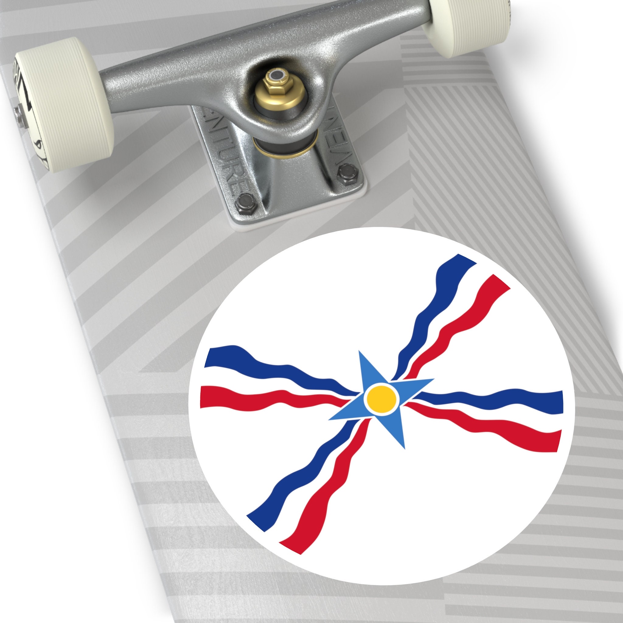 Assyrian Flag Round Stickers, Indooroutdoor - Etsy