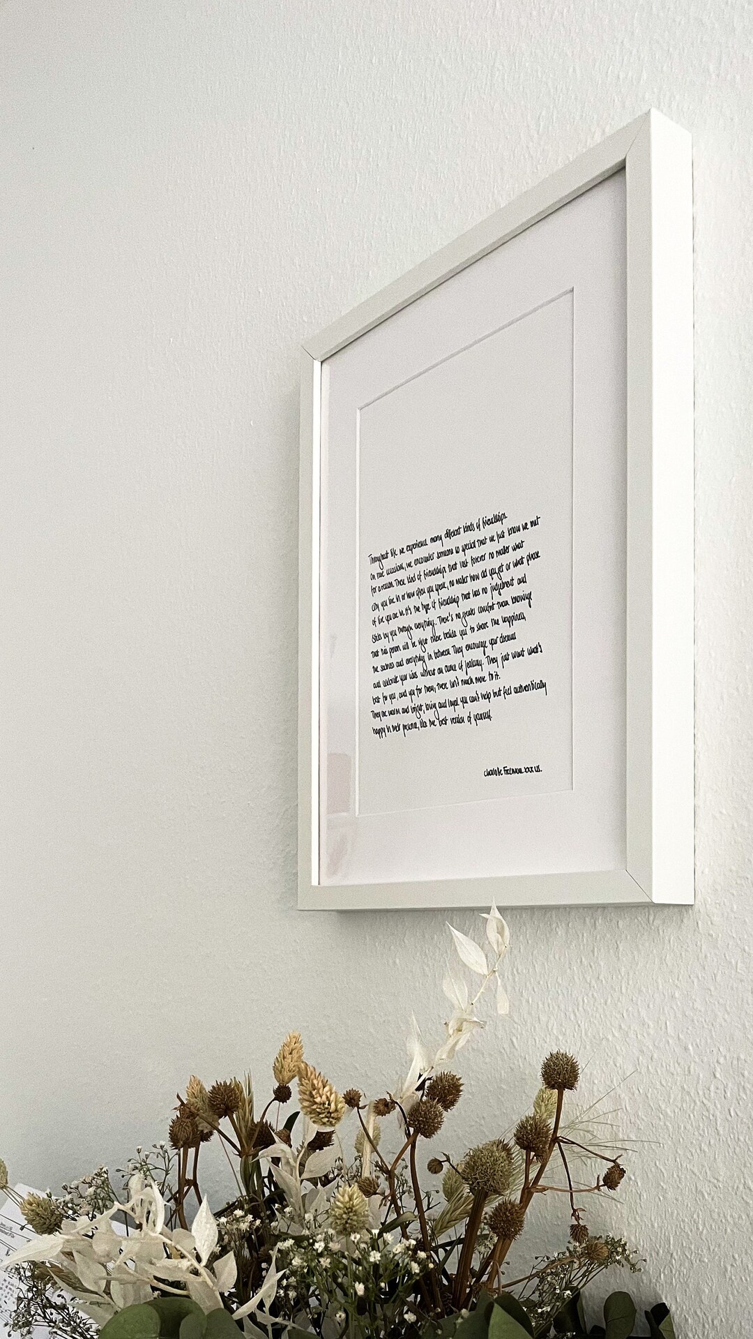 FRIENDSHIP // Handwritten Quote. - Etsy