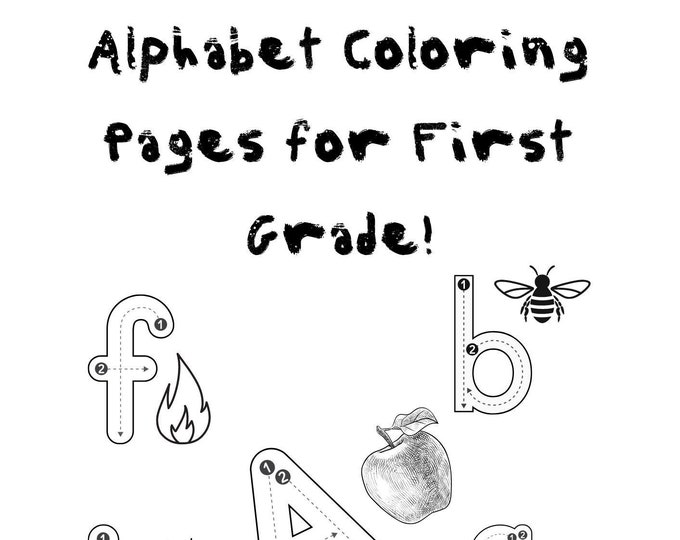 26 Printable ABC Tracing, Coloring Worksheets Preschool Kindergarten ...
