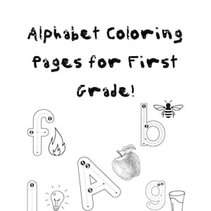 26 Printable Alphabet Coloring Pages Worksheets for Kids: Preschool ...