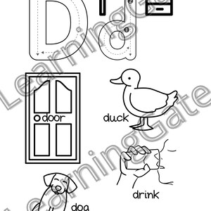 26 Printable Alphabet Coloring Pages Worksheets for Kids: Preschool ...