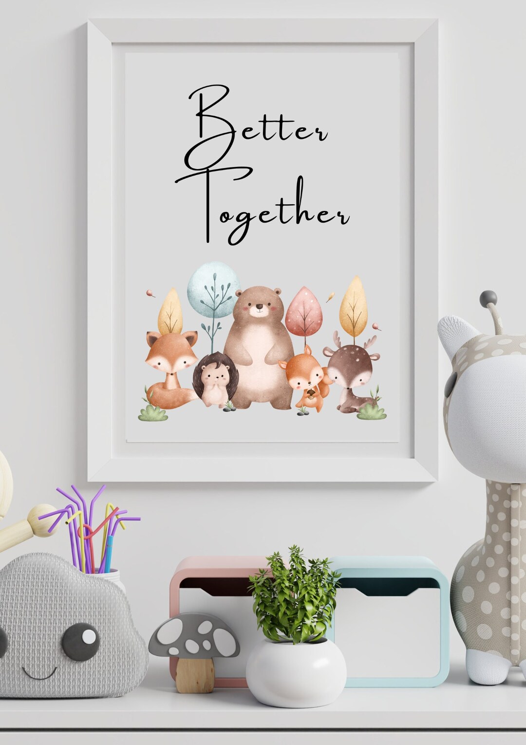 Better Together Poster, Children's Room Poster, Digital Download - Etsy