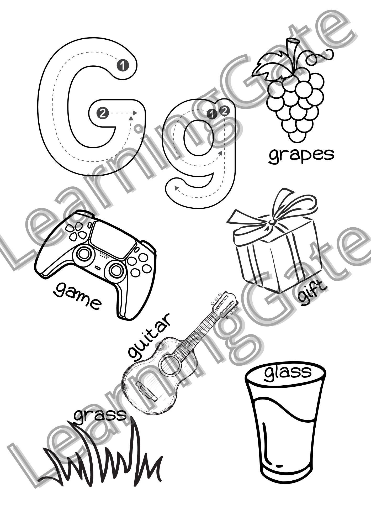 26 Printable Alphabet Coloring Pages Worksheets for Kids: Preschool ...