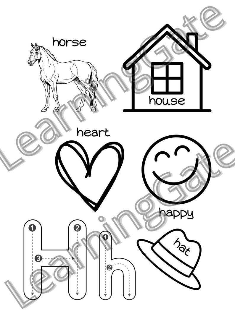 26 Printable Alphabet Coloring Pages Worksheets for Kids: Preschool ...