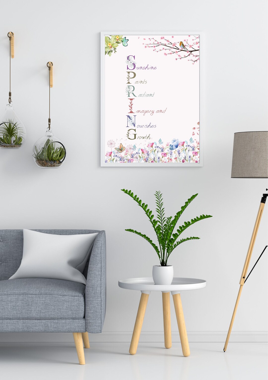 Printable Spring Poster, Aesthetic Poster, Spring Quote - Etsy