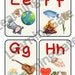 Alphabet Flash Cards, Printable Pre-school Cards - Etsy