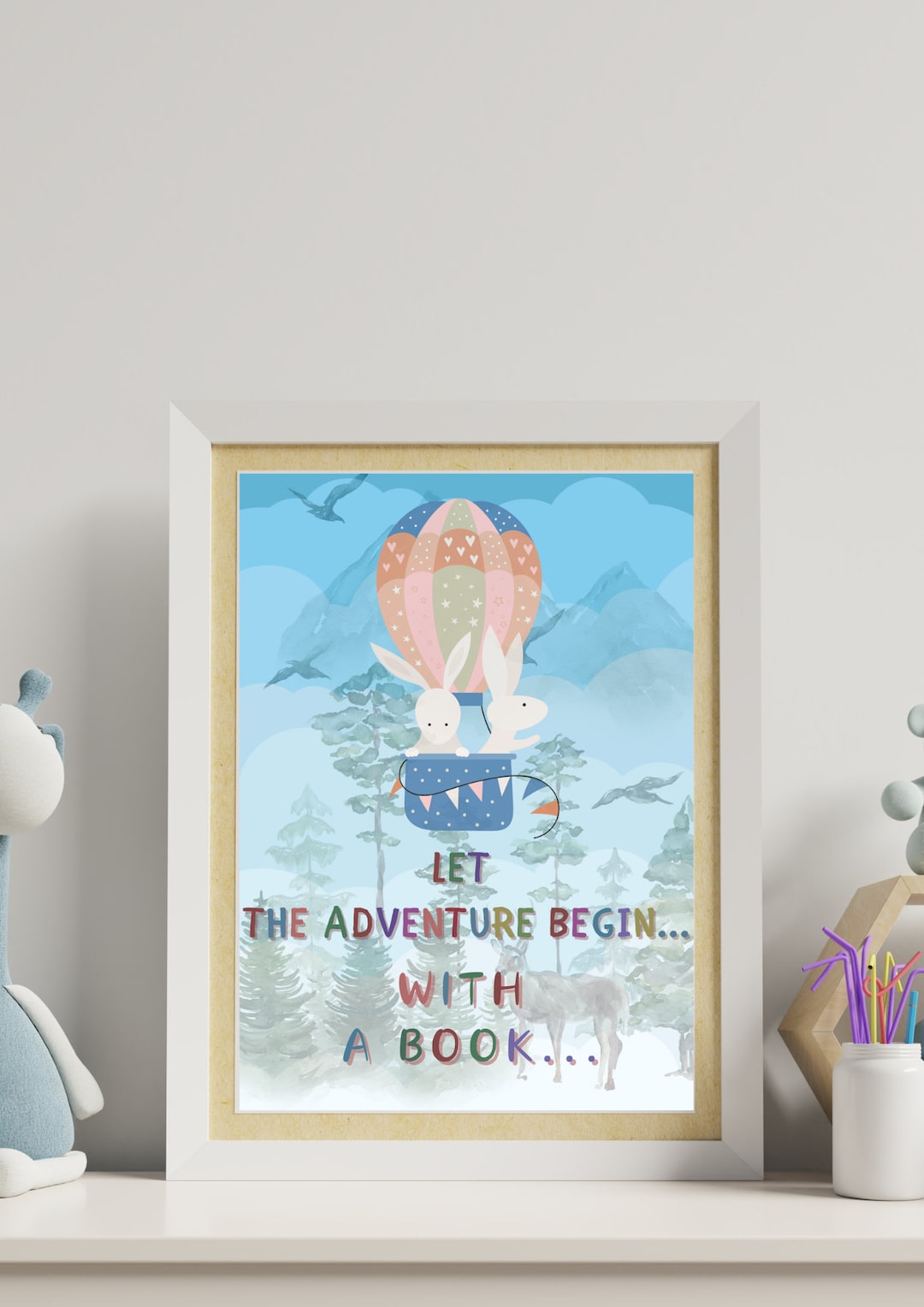 Let the Adventure Begin Poster, Reading Corner Poster, Classroom Poster ...