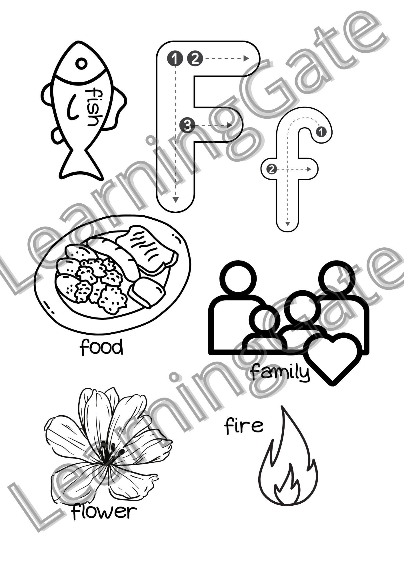 26 Printable Alphabet Coloring Pages Worksheets for Kids: Preschool ...