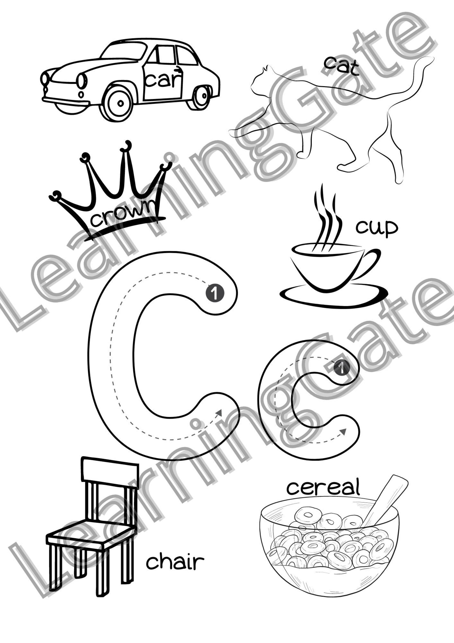 26 Printable Alphabet Coloring Pages Worksheets for Kids: Preschool ...
