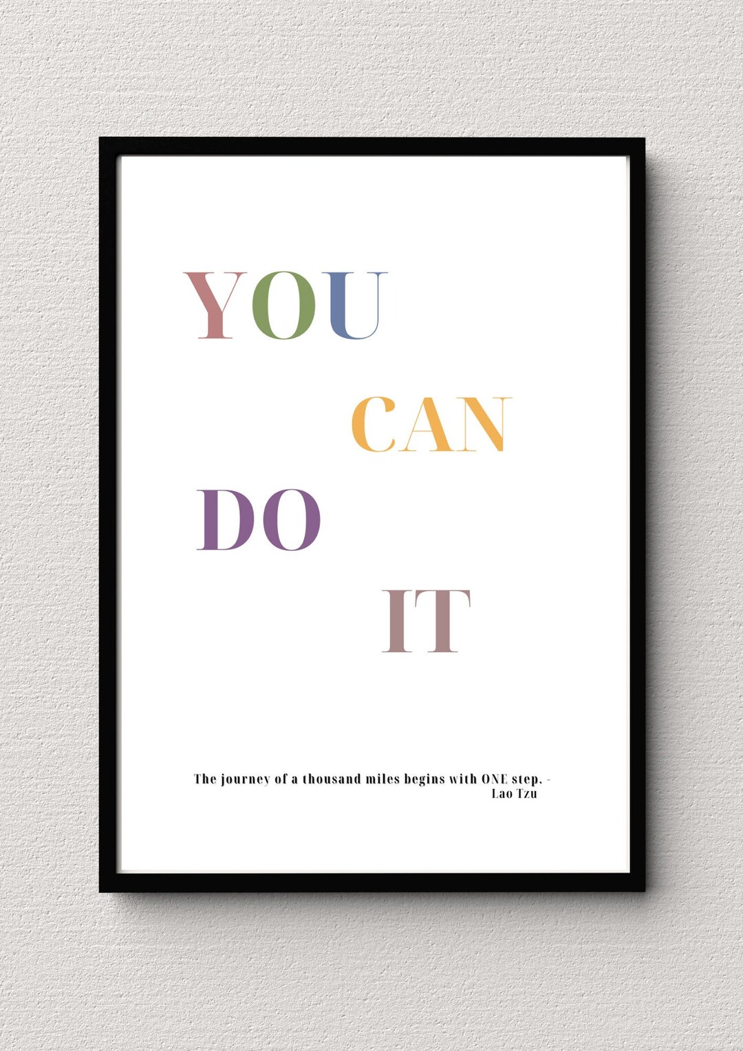 You Can Do It Poster, Motivation Poster, Child's Room Poster, Classroom ...