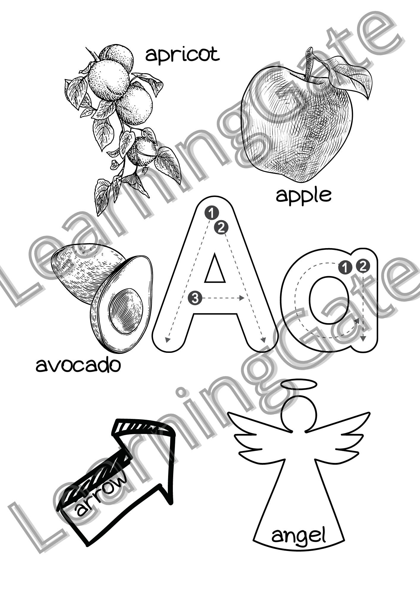 26 Printable Alphabet Coloring Pages Worksheets for Kids: Preschool ...