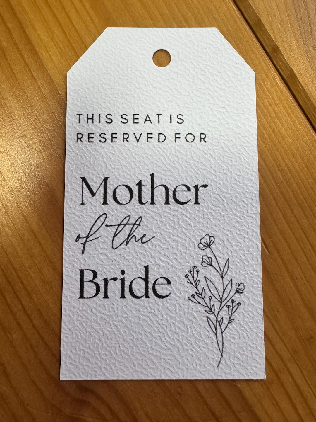Reserved Seat Tag, Reserved Seat Sign, Wedding Tags, Seating Tags ...