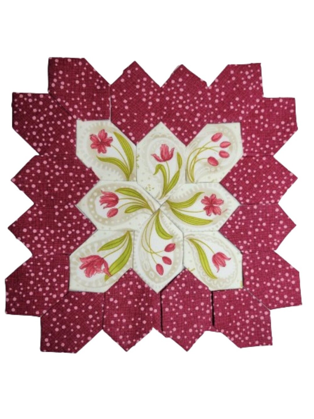 Lucy Boston "springtime" Patchwork of the Crosses Square, Series IX - Etsy