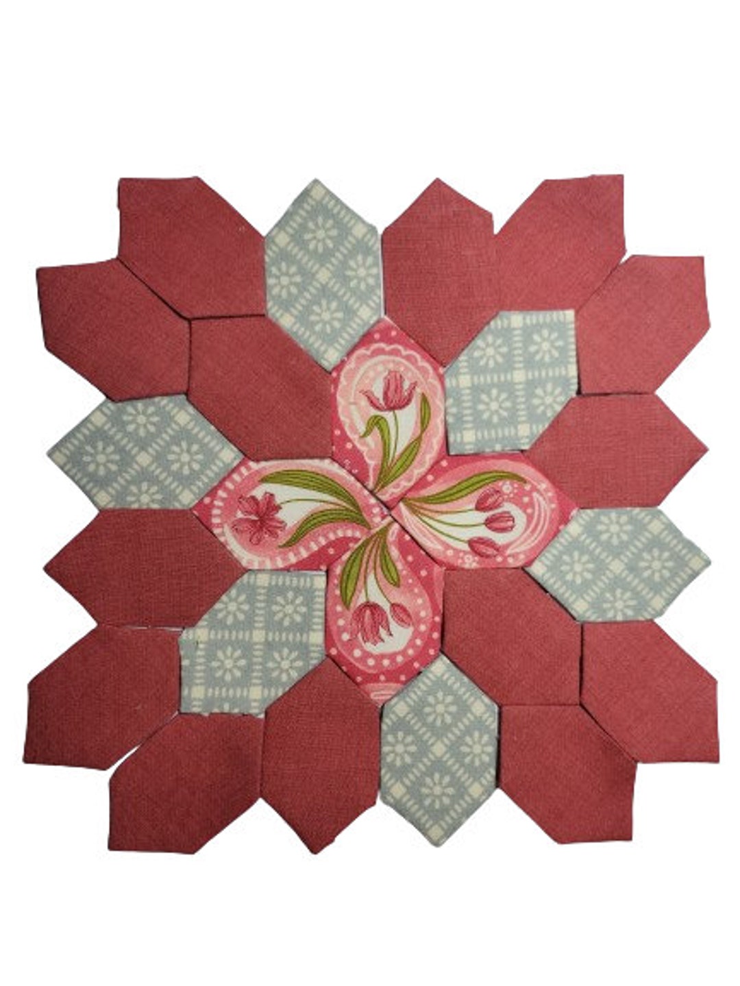 Lucy Boston "springtime" Patchwork of the Crosses Square, Series VIII - Etsy