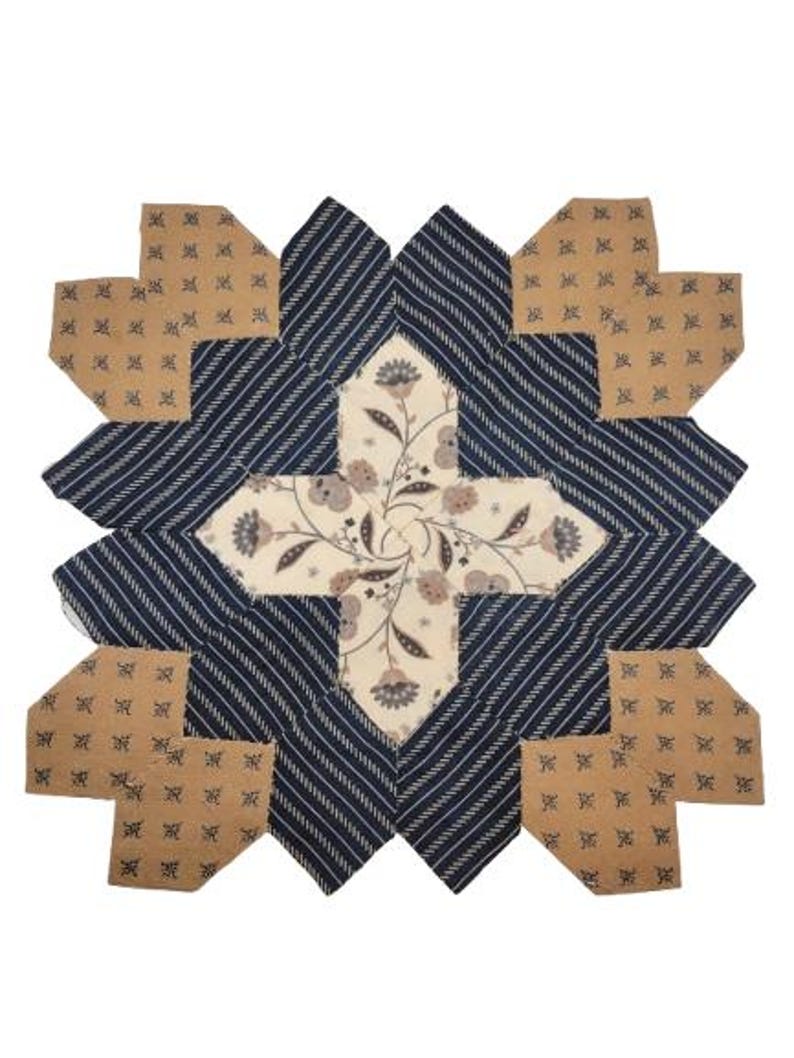 Lucy Boston "french Cotillion Iv" Patchwork of the Crosses Square - Etsy