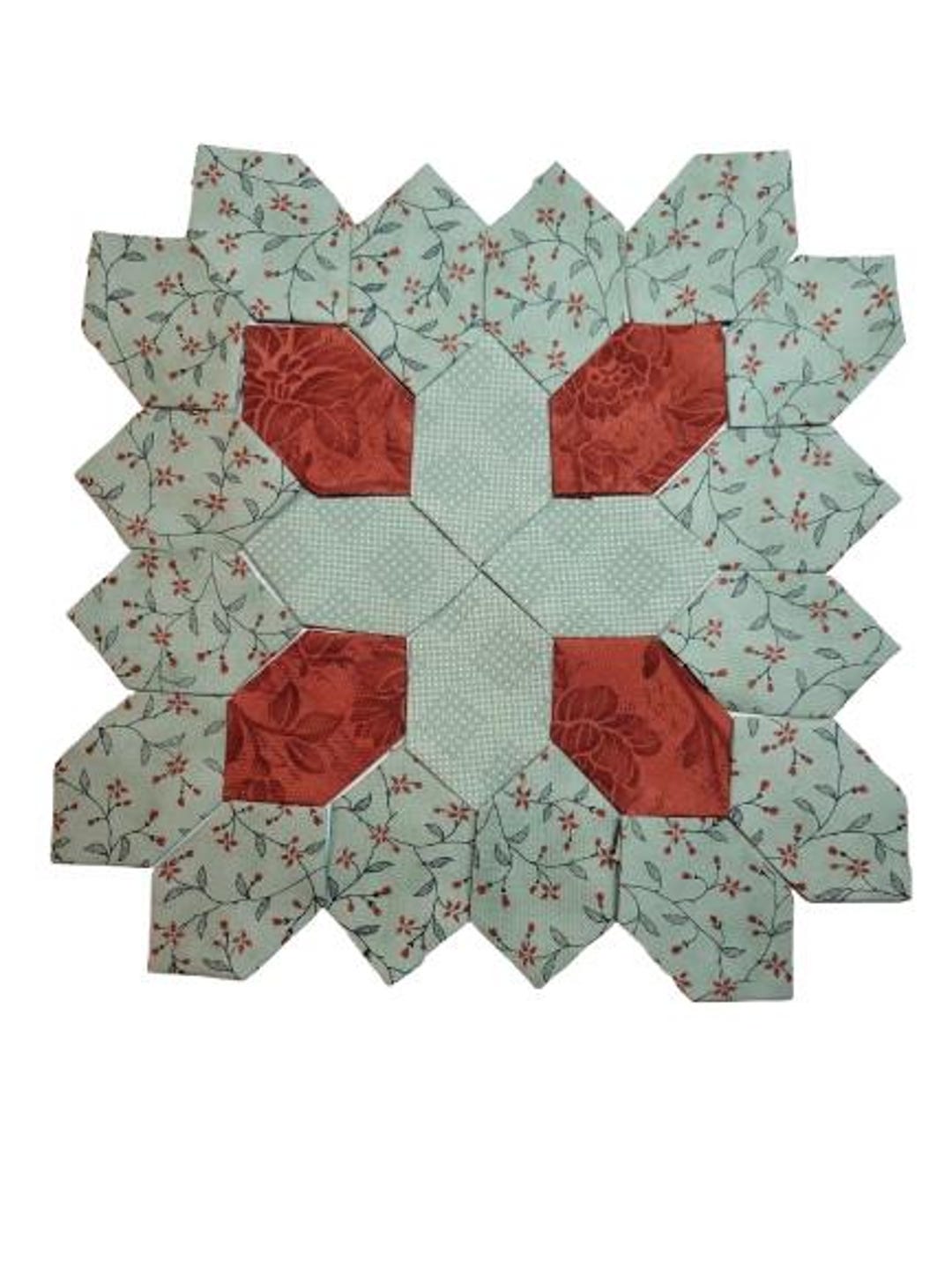 Lucy Boston "apple Blossom Time Iv" Patchwork of the Crosses Square - Etsy