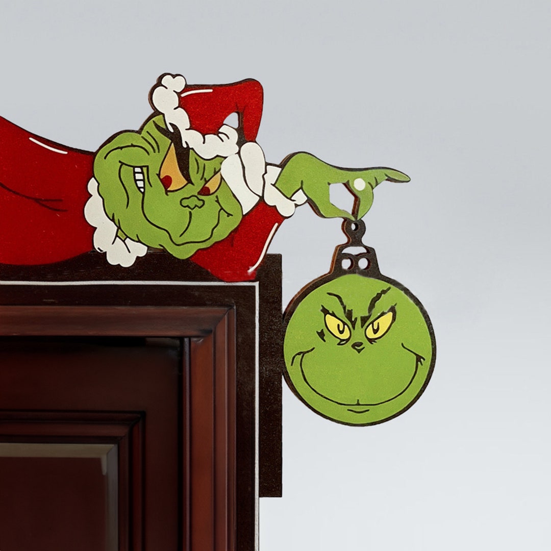 Grinch Door Corner Decor Christmas Door Corners Grinch - Etsy