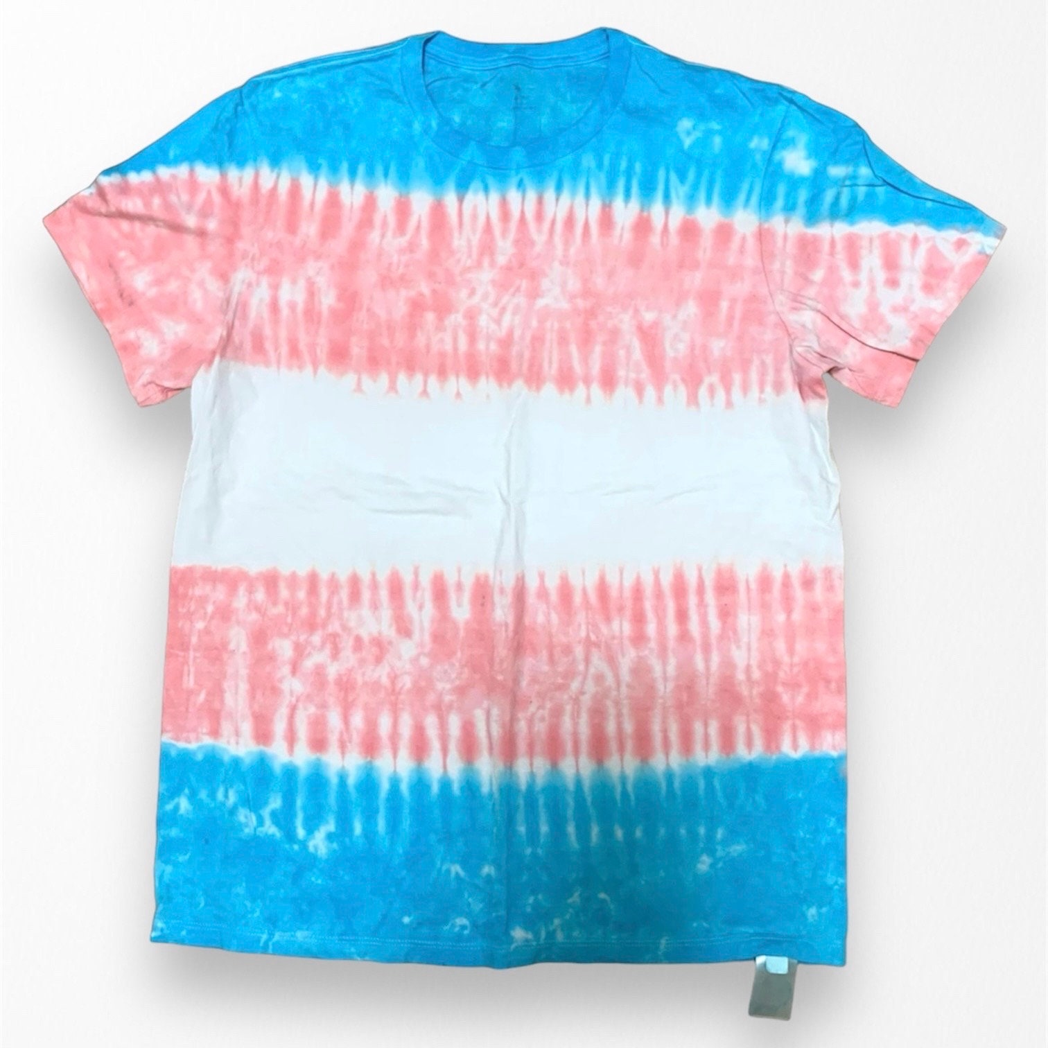 Made to Order Transgender Pride Flag Tie Dye Tshirt M,l,xl,2xl,3xl ...