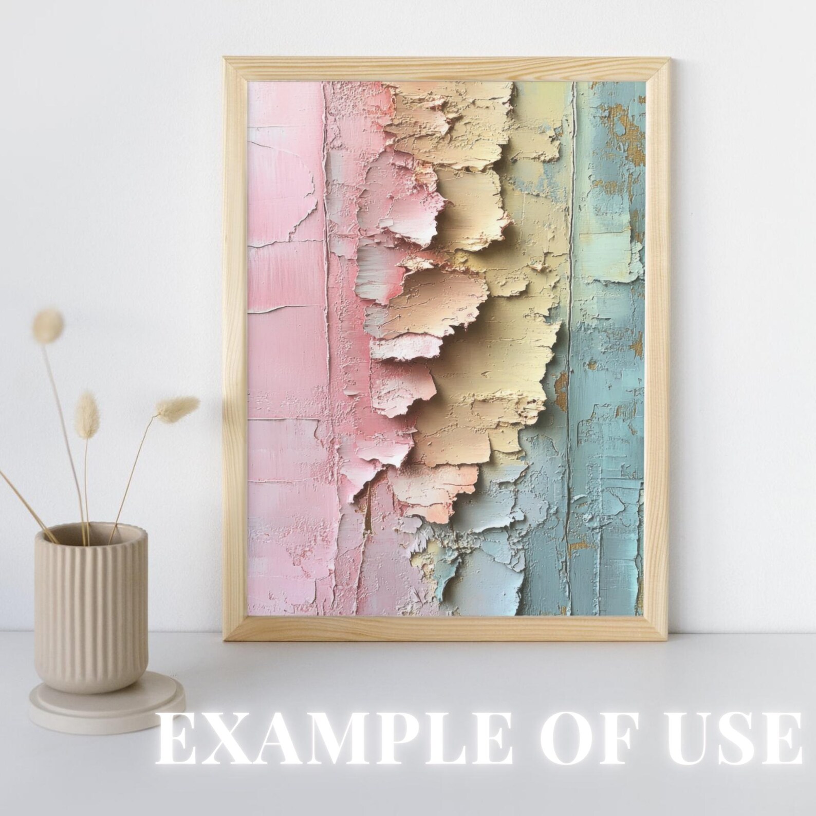 Distressed Pastels Paint Texture Backgrounds Digital Paper Pack 8 High ...