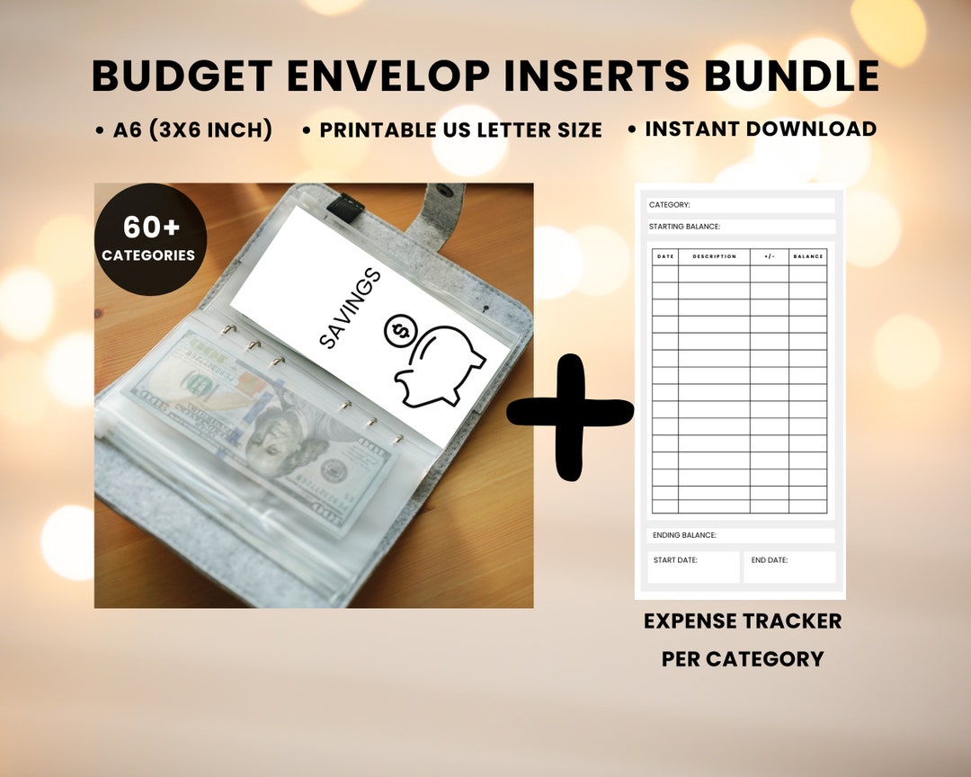 Cash Envelopes Digital Labels for Budget Binder , Printable Budget ...