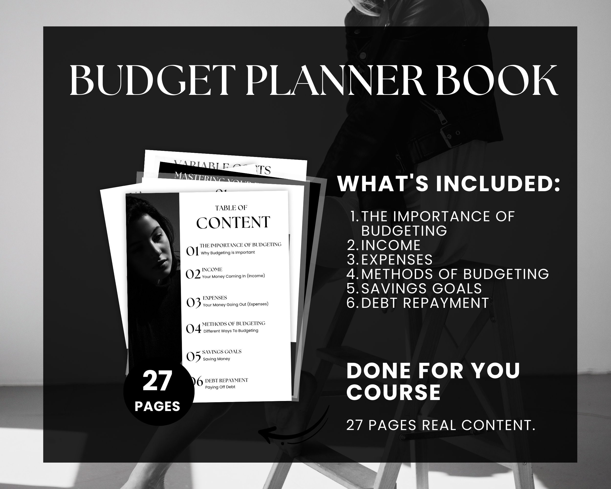 Minimalist Budget Planner Book for Personal Finance and Guide - Etsy