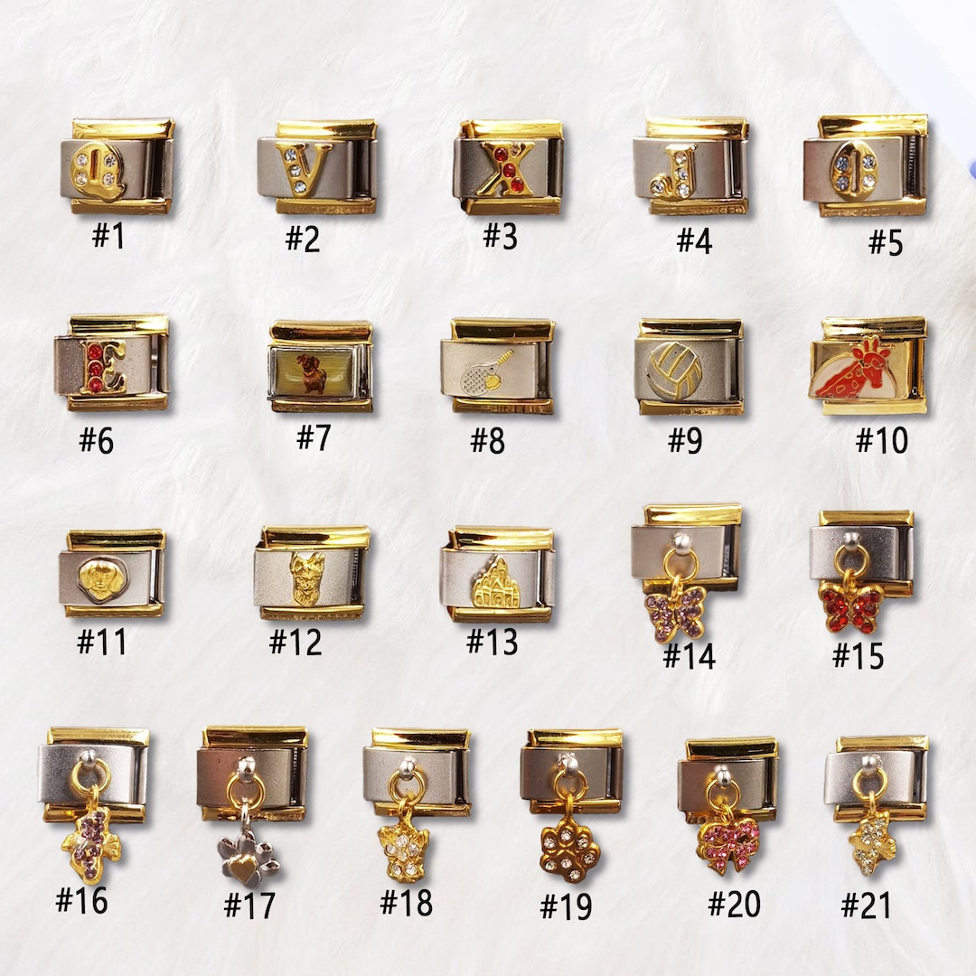 Gold Vintage Italian Charm Bracelet, Italian Charm Bracelet, Classic ...