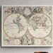 Old World Map, 1721 Vintage Antique Style Map of the World, by John ...