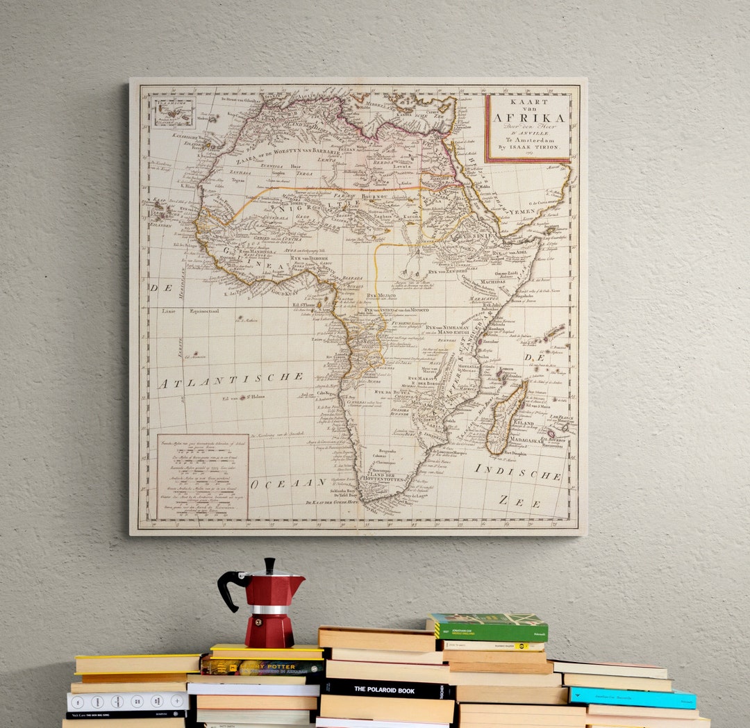 Old Africa Map, 1763 Vintage Antique Style Map of Africa, by D'anville ... Old Africa Map, 1763 Vintage Antique Style Map of Africa, by D'anville ...