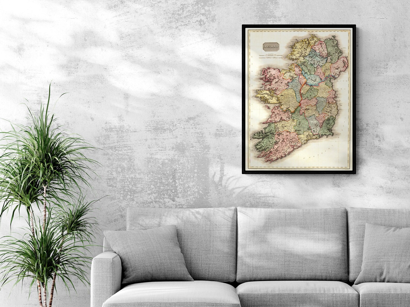 Old Ireland Map, 1813 Vintage Antique Style Map of Ireland, by ...