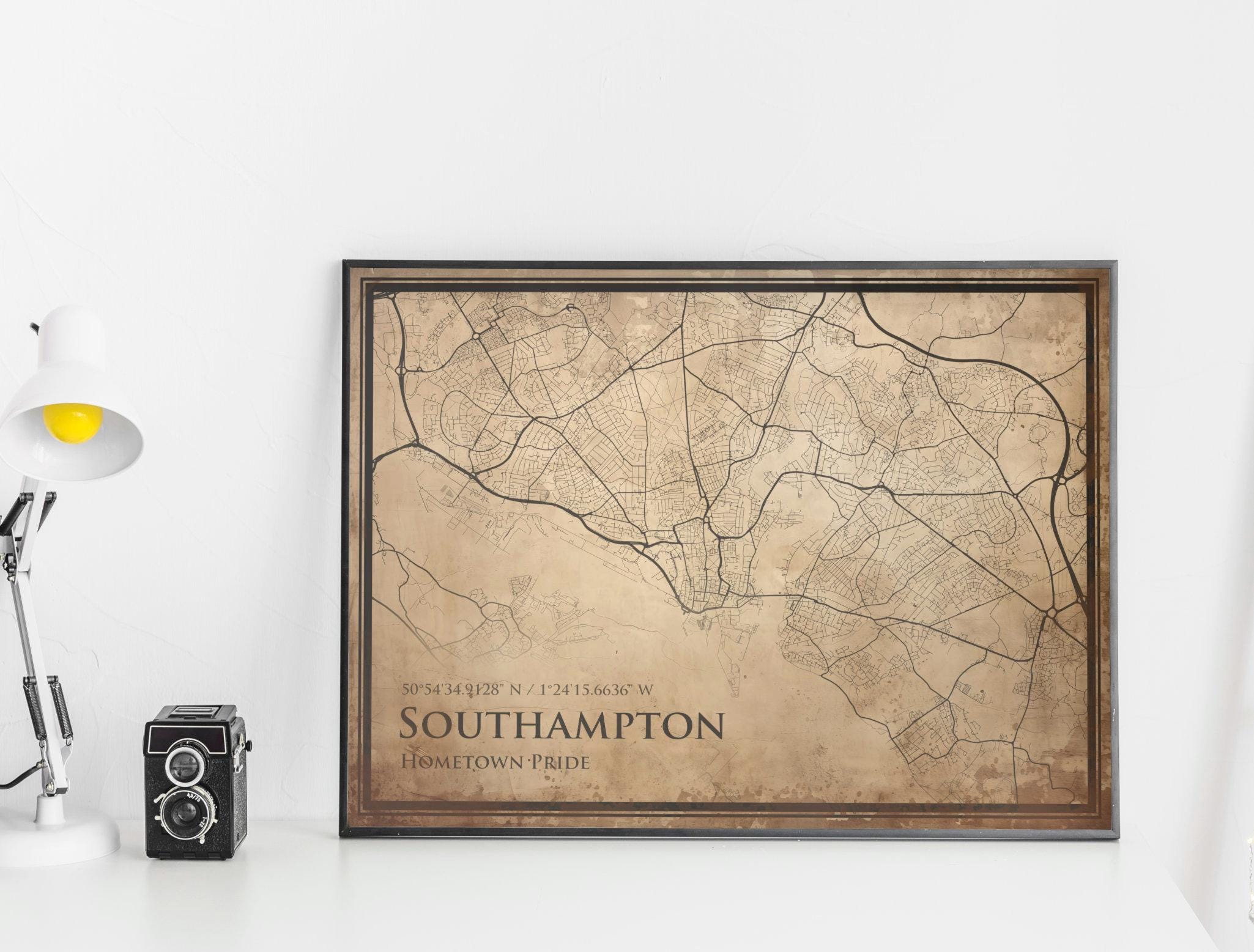 Custom Vintage Style Map, Digital Download Custom City Map, Custom ...