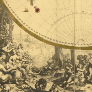 Old World Map, 1695 Vintage Antique Style Map of the World, by ...