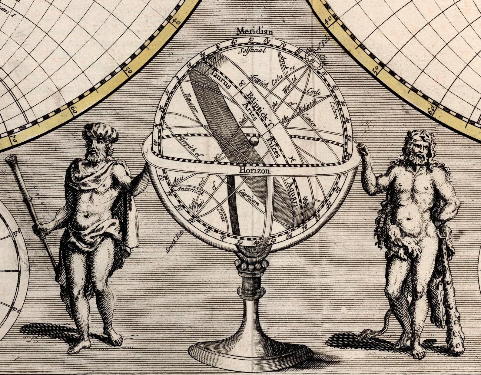 Old World Map, 1721 Vintage Antique Style Map of the World, by John ...