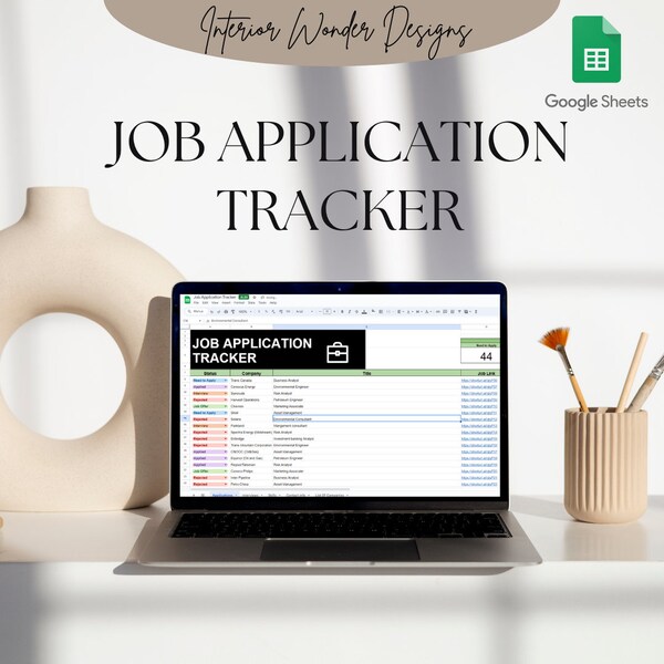 Google Sheets Application Template - Etsy