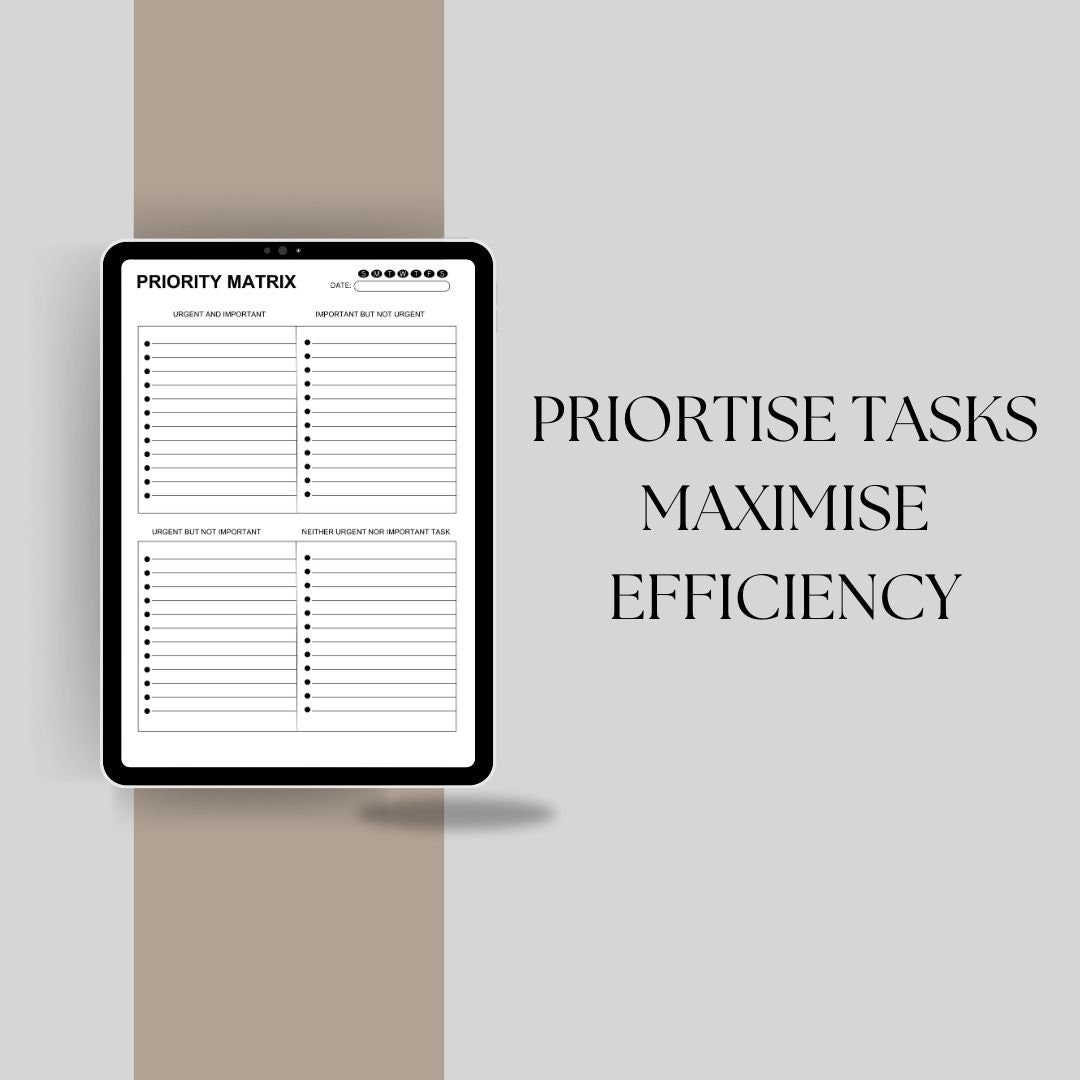Priority Planner Matrix ,digital Download, Printable, Priority Matrix ...