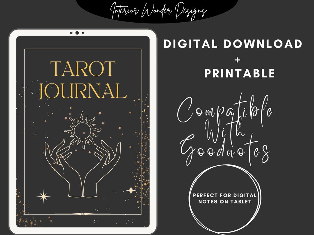 Tarot Journal | Printable Tarot Reading Log | 52-page Tarot Spread ...