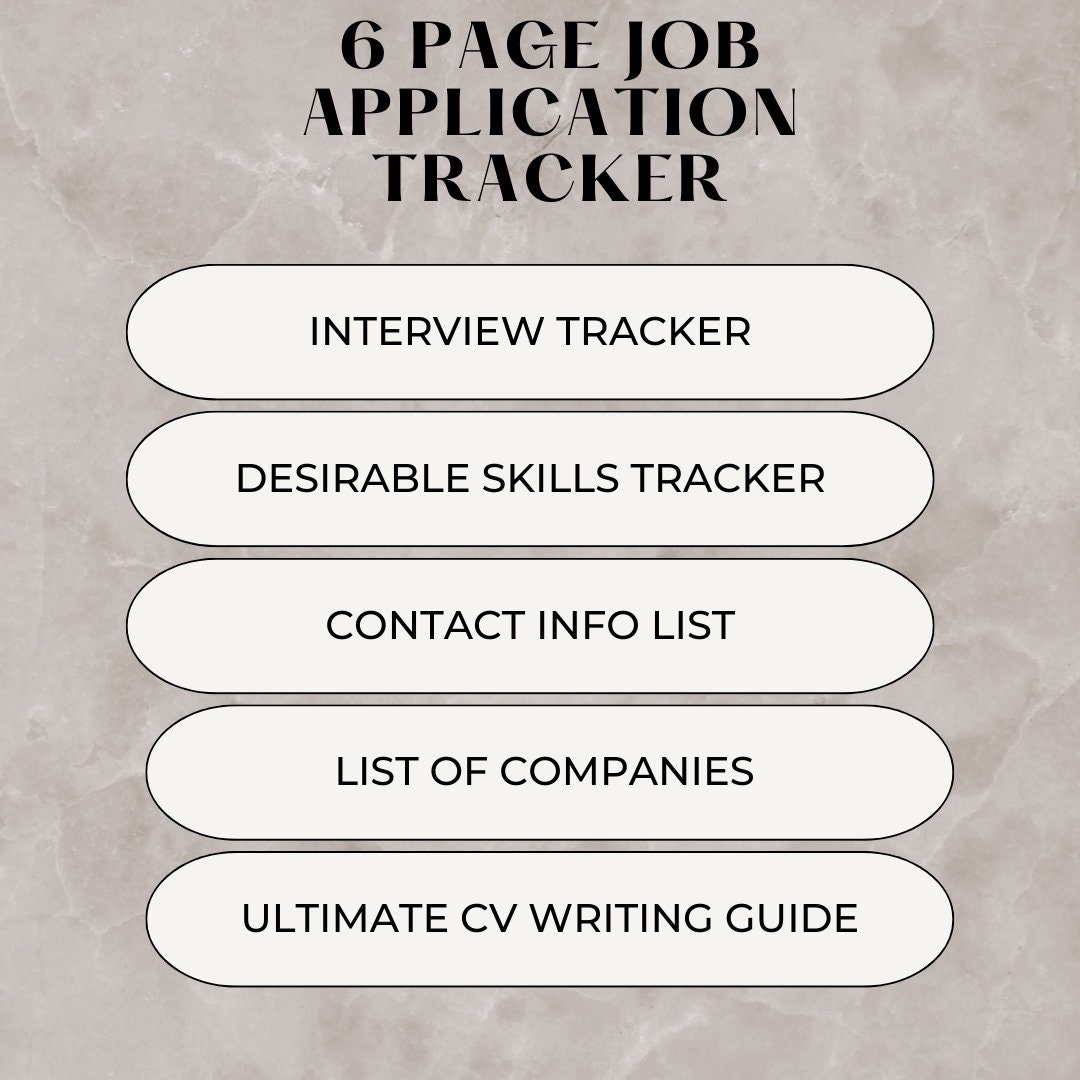 Job Application Tracker | Google Sheets | Internship Tracker ...