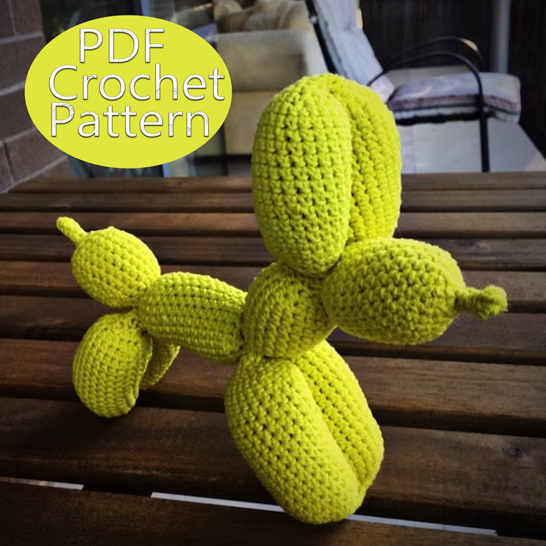 Balloon Dog Crochet Pattern cute Balloon Dog Amigurumi - Etsy