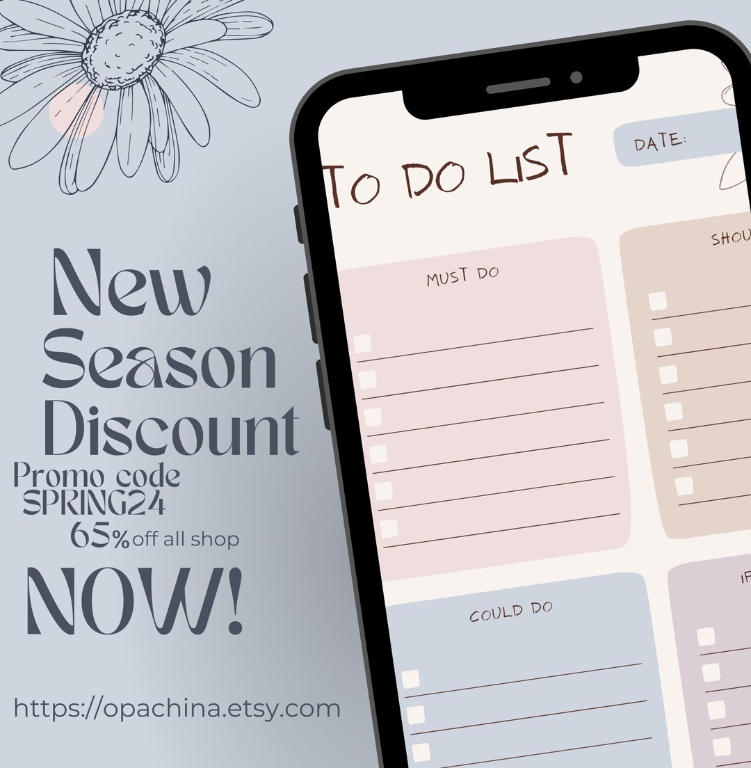 Printable to Do List Goodnotes Cute Digital Planner Digital Journal to ...