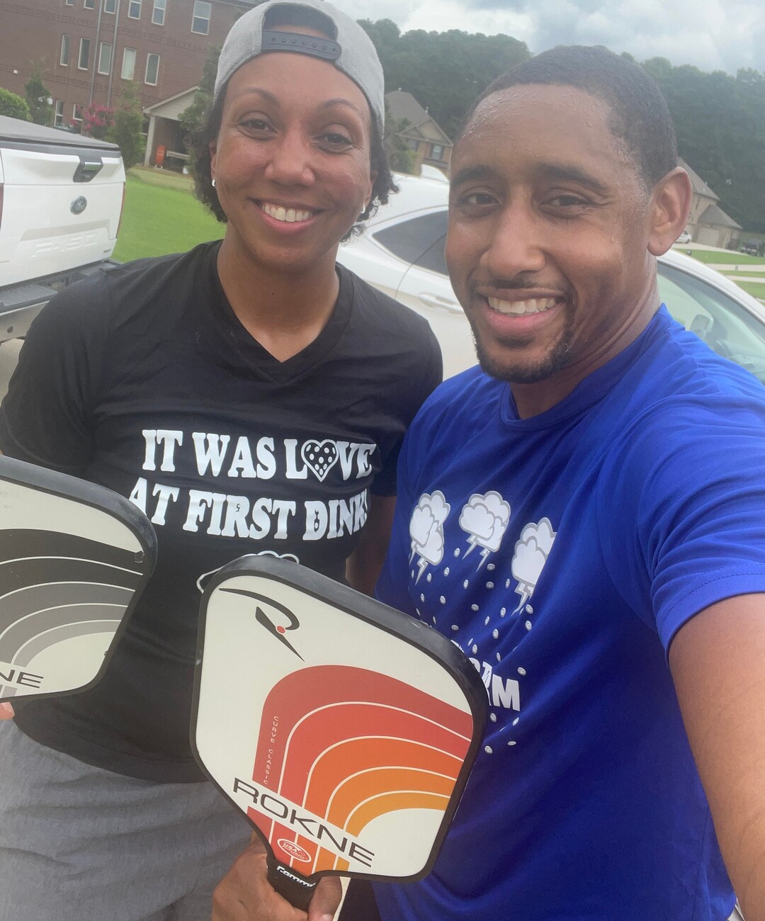 Adult V Neck It Was Love at First Dink - Etsy
