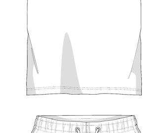 Boys Kids Fashion Bundle Vectors -fashion Flat Sketch for Adobe ...