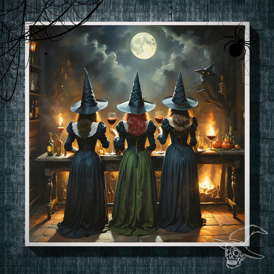 Witchy Halloween Printable Wall Art, Spooky Season Witch Halloween ...