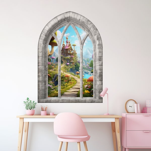 Castle Wall Decal - Etsy